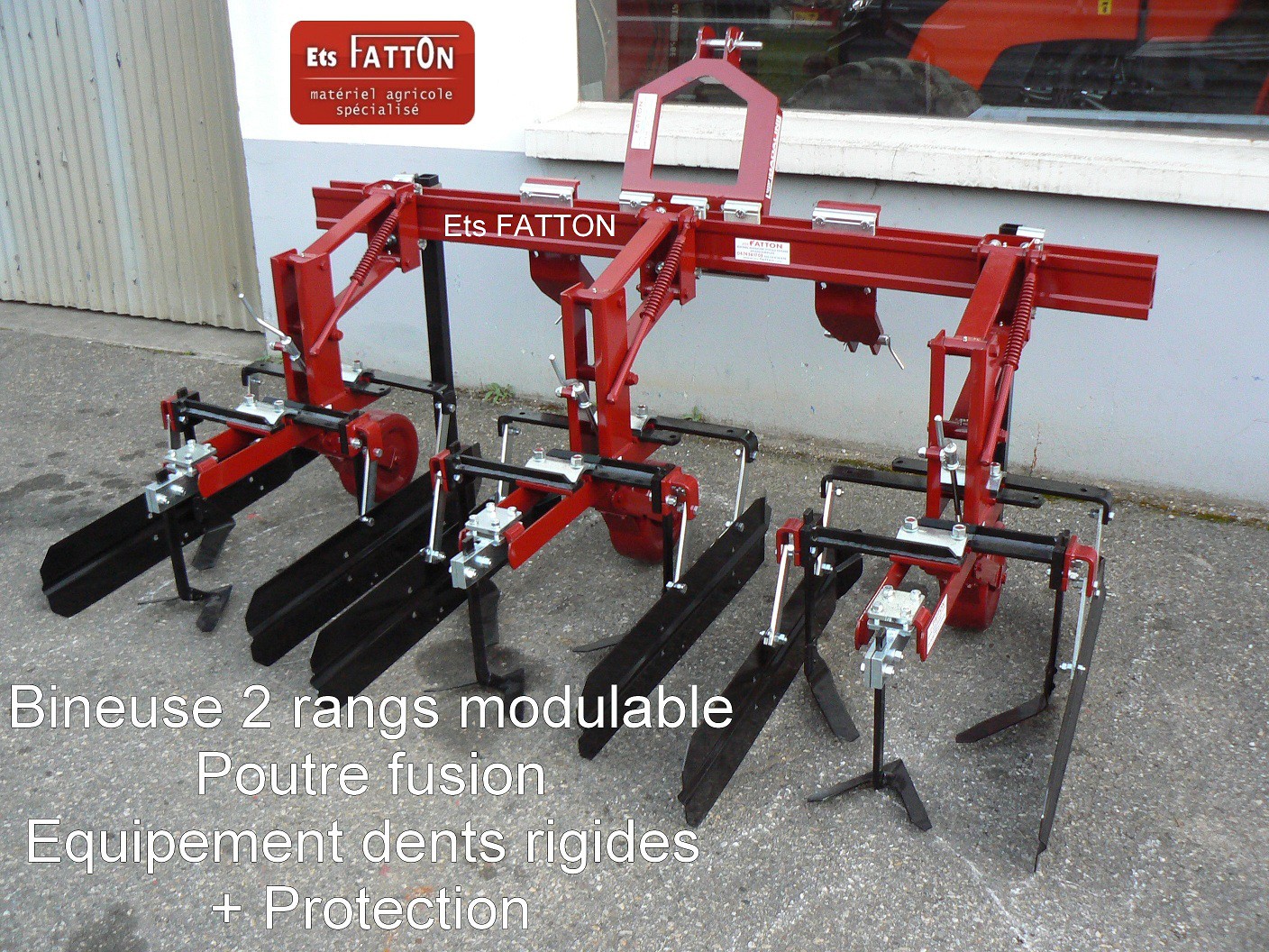 Bineuse légumes 2 rangs modulable - Ets Fatton