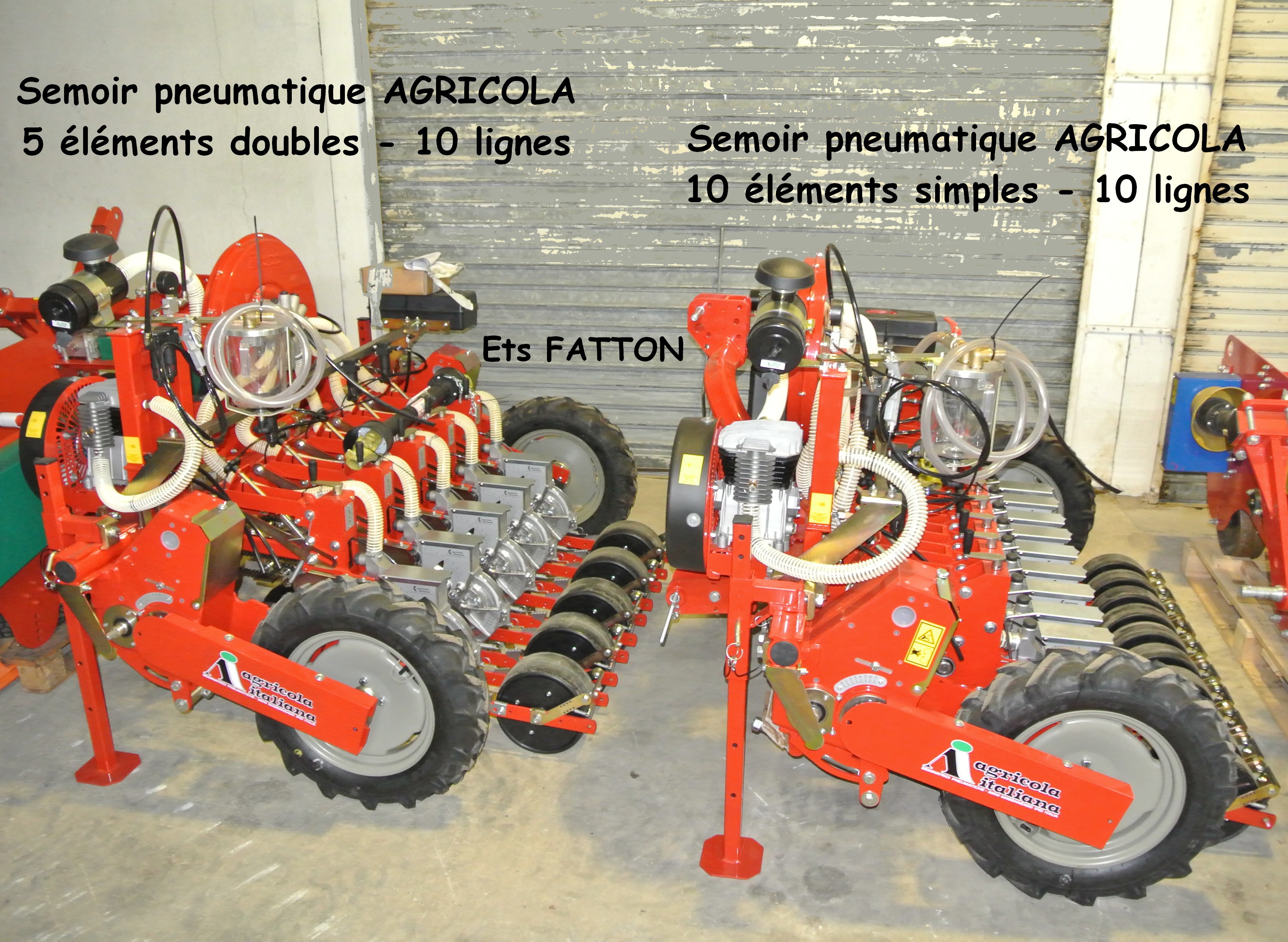 Semoirs pneumatiques AGRICOLA - Ets Fatton